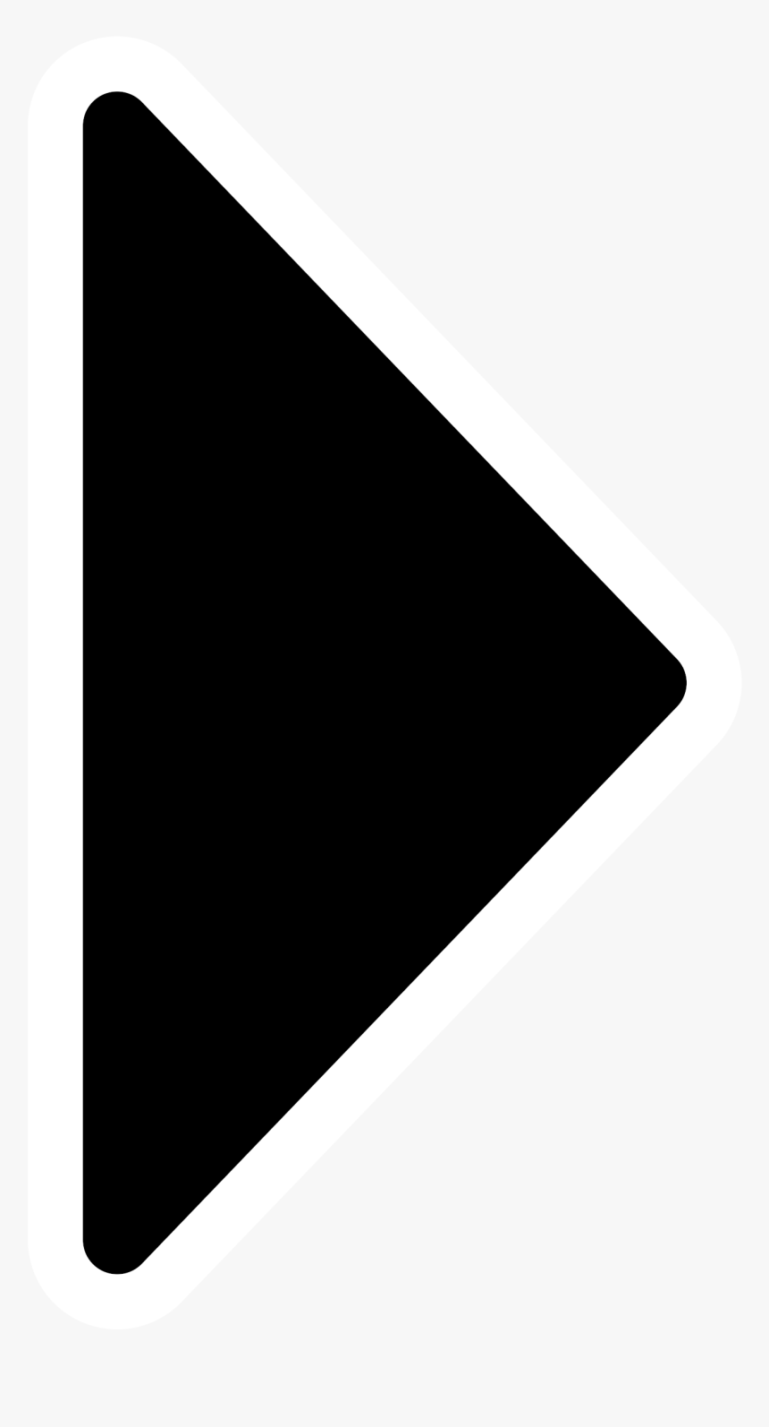 Triangle,black,rectangle - Iphone Play Button Icon, HD Png Download ...