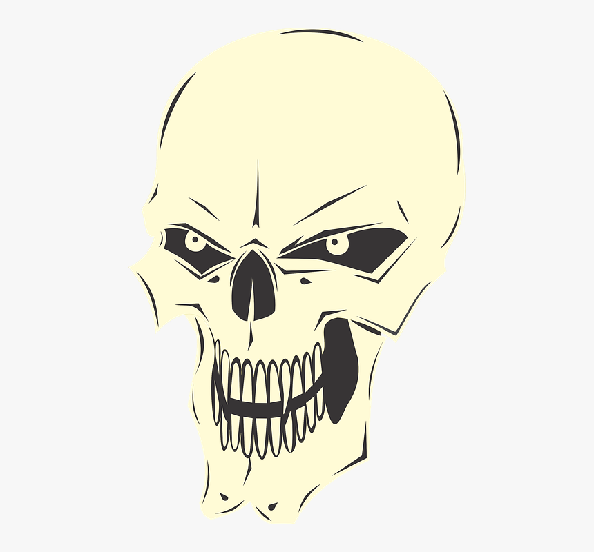 Evil, Skull, Bespoke, Horror, Bones, Skeleton - Horror Bones, HD Png ...