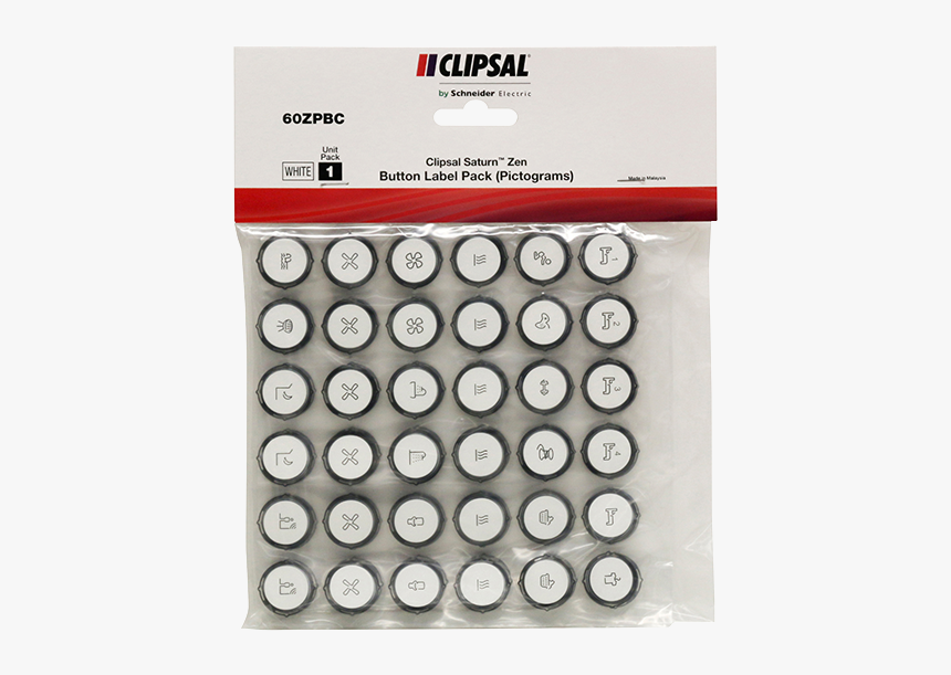 Clipsal Zen Switch Label Button Caps - Clipsal Zen, HD Png Download ...