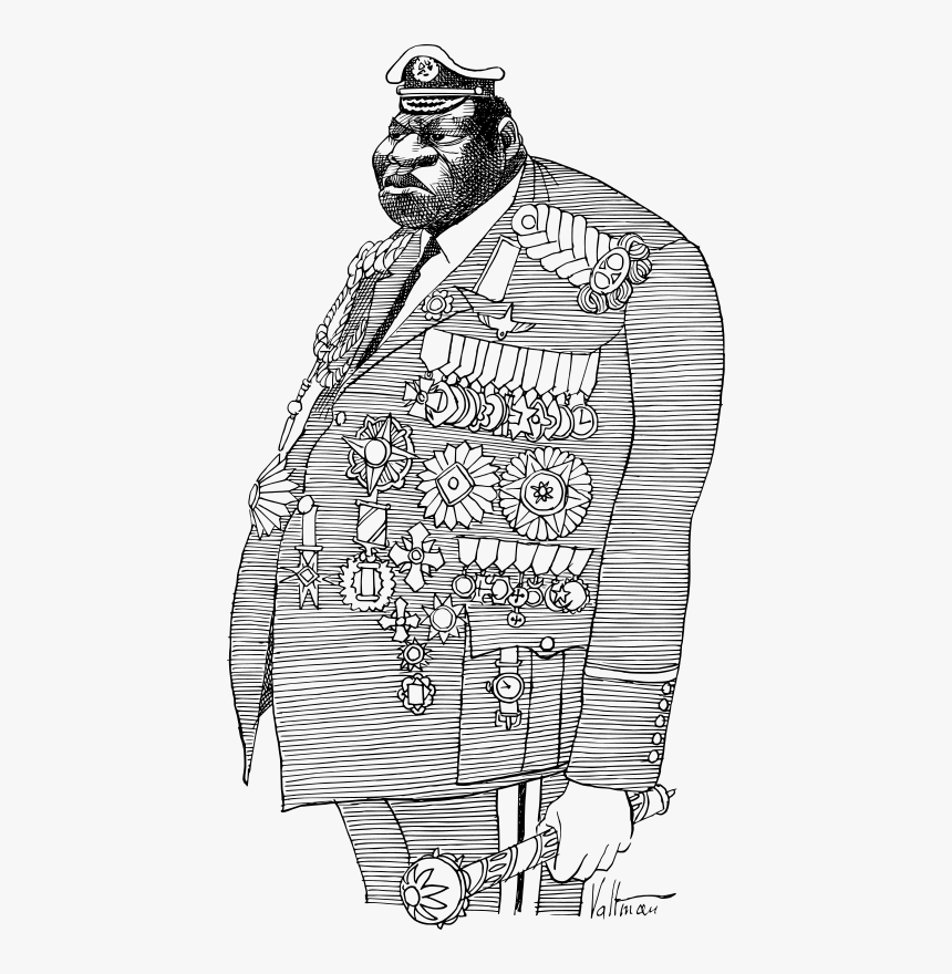 Idi Amin Caricature, HD Png Download , Transparent Png Image - PNGitem