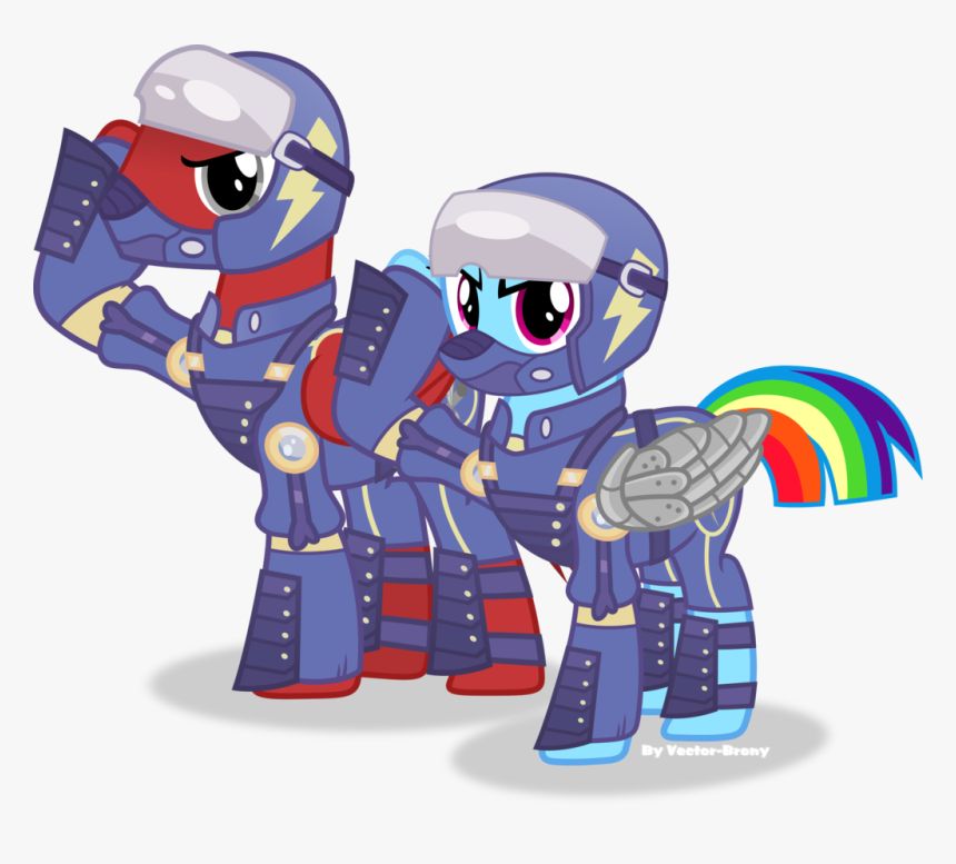 Wonderbolts Combat Gear - Mlp Crystal War Rainbow Dash, HD Png Download ...