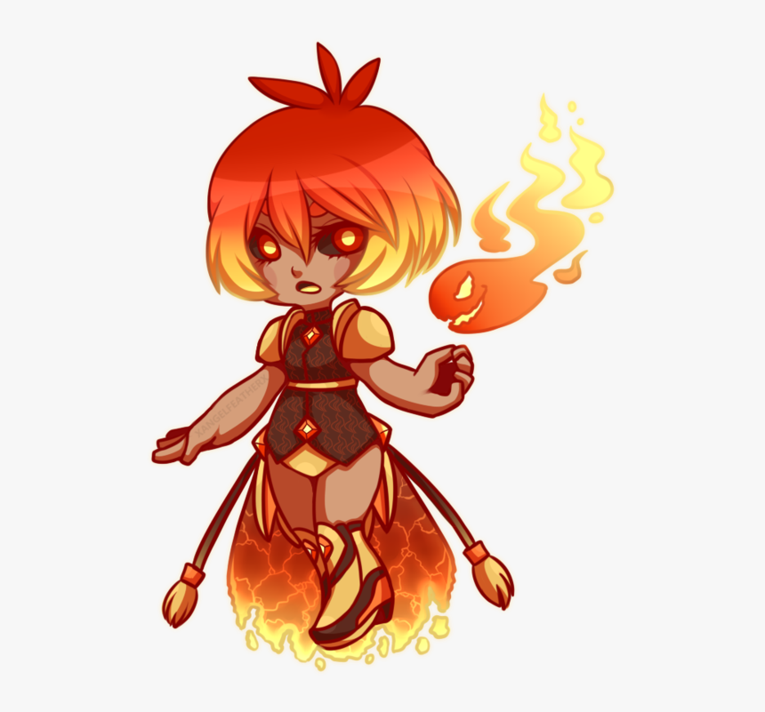 Fire Girl Drawing