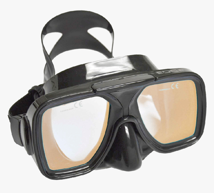Edge Contrast Yellow Lens Mask - Diving Mask, HD Png Download ...