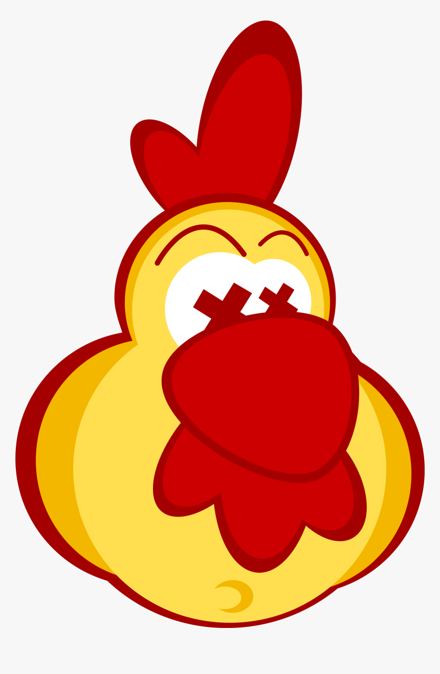Chicken Clipart With Crazy Eyes - Cartoon Dead Chicken Transparent, HD ...