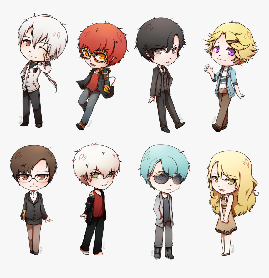 “mystic Messenger Chibi Set To Be Made Into Stickers~ - Chibis De Jahee ...