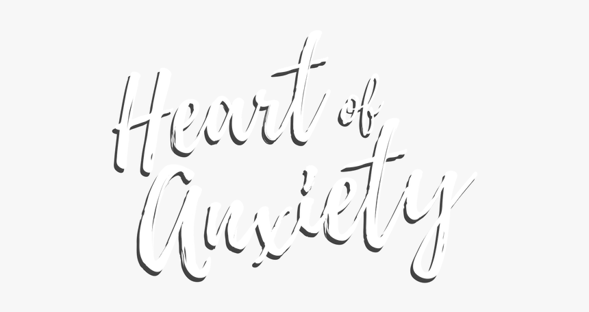 Heart Of Anxiety - Calligraphy, HD Png Download , Transparent Png Image ...