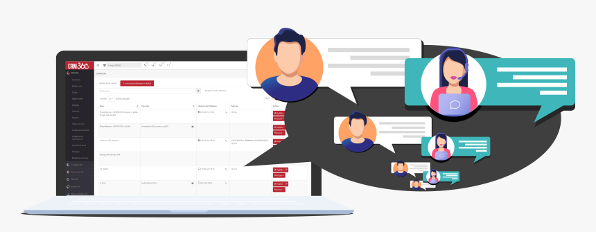 Chat 360 Customer Service - Cartoon, HD Png Download , Transparent Png ...