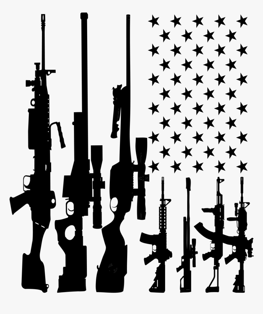 American Flag Guns Svg, HD Png Download , Transparent Png Image - PNGitem