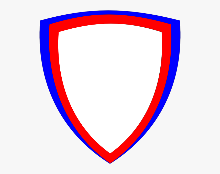 Double Shield Svg Clip Arts - Red And Blue Shield, HD Png Download ...