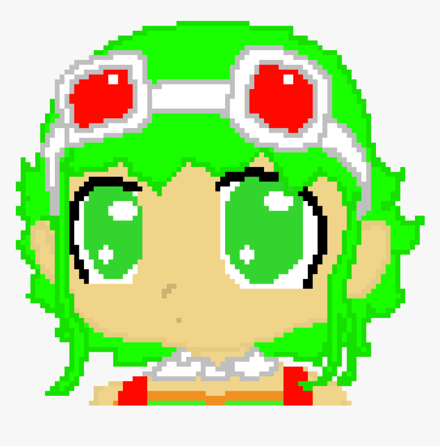 Gumi Megpoid Pixelated Chibi - Cartoon, HD Png Download , Transparent ...