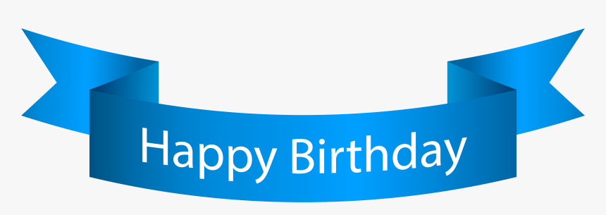 Happy Birthday Blue Banner, HD Png Download , Transparent Png Image ...