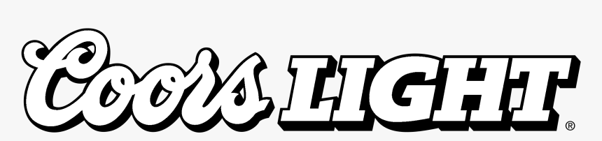 Coors Light Logo Black And White - Coors Light, HD Png Download ...