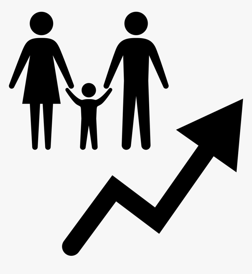 Family With Rising Arrow - Socio Economic Development Icon, HD Png ...