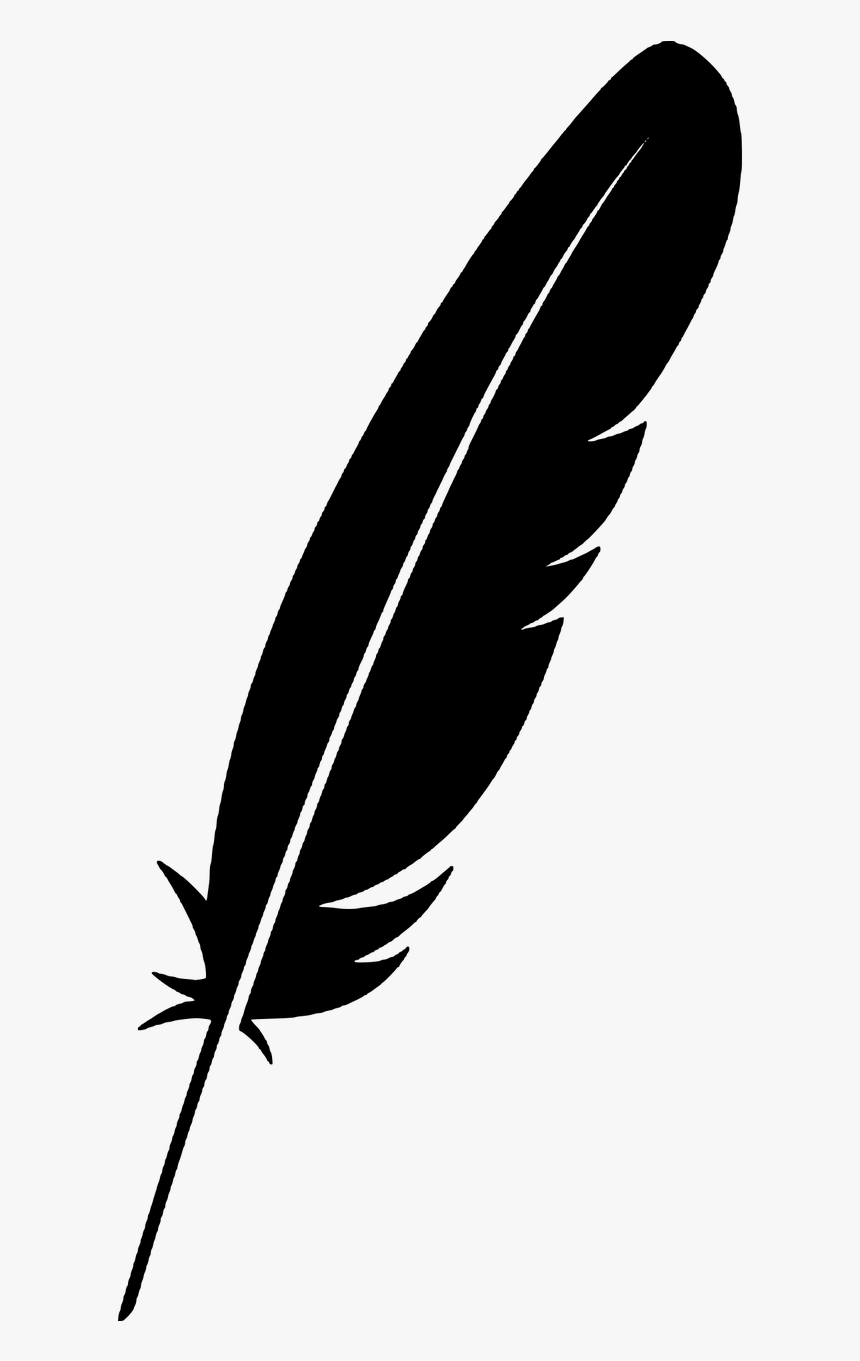 Feather Silhouette Sticker Free Picture - Feather Pen Vector Png ...