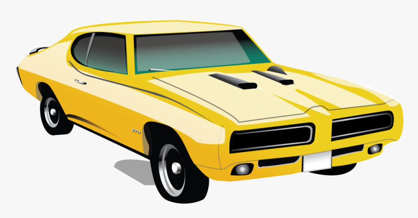 Muscle Car Pontiac Gto Icon - Muscle Car Vector Free, HD Png Download ...