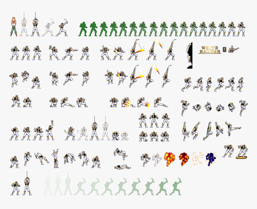 Power Rangers Genesis Sprites, HD Png Download , Transparent Png Image ...