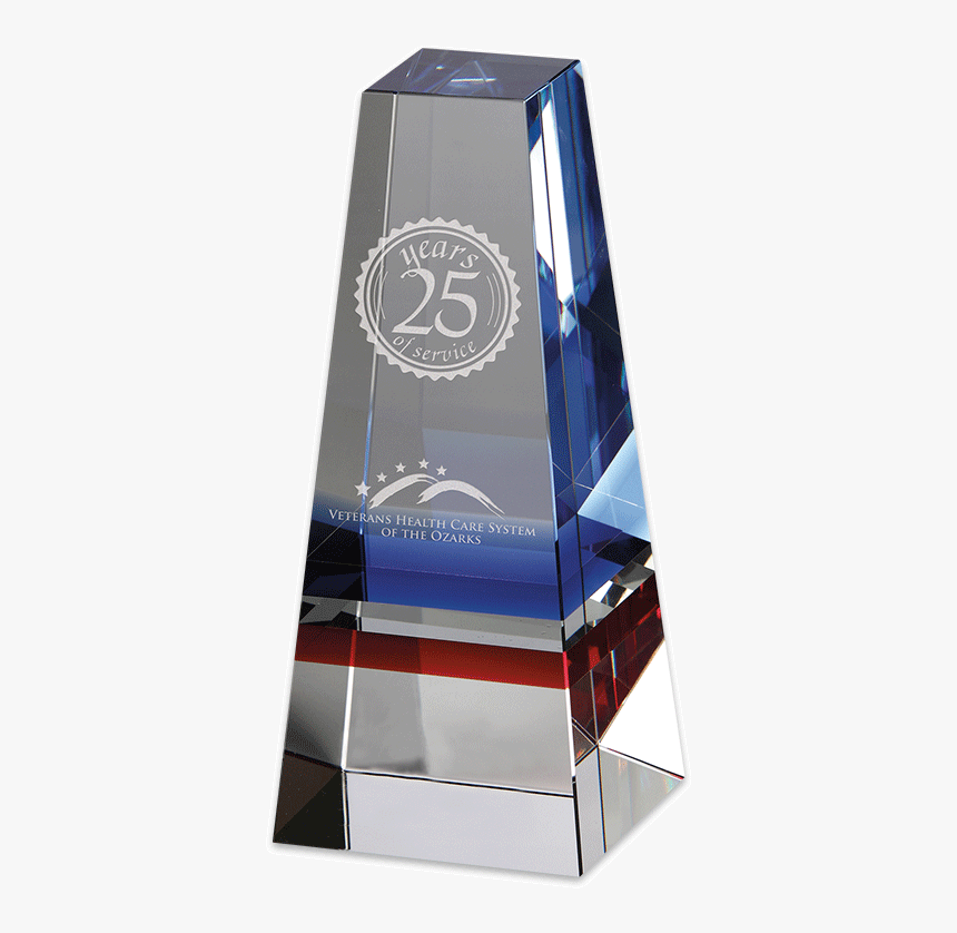 Infinity Crystal Award With Sample Etching - Trophy, HD Png Download ...