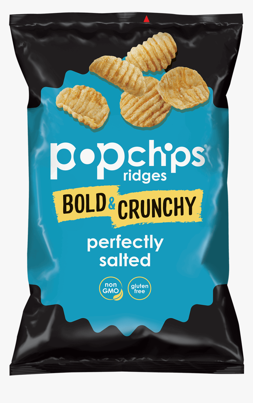 5oz Bag Pefectly Salted Ridges - Popchips Ridges, HD Png Download ...