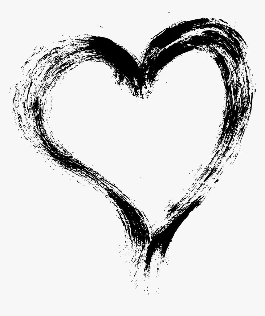 Heart Paint Brush Stroke, HD Png Download , Transparent Png Image - PNGitem