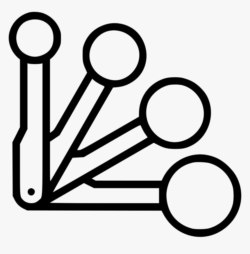 Measuring Spoons - Kitchen Utensils Icon Transparent Background, HD Png ...