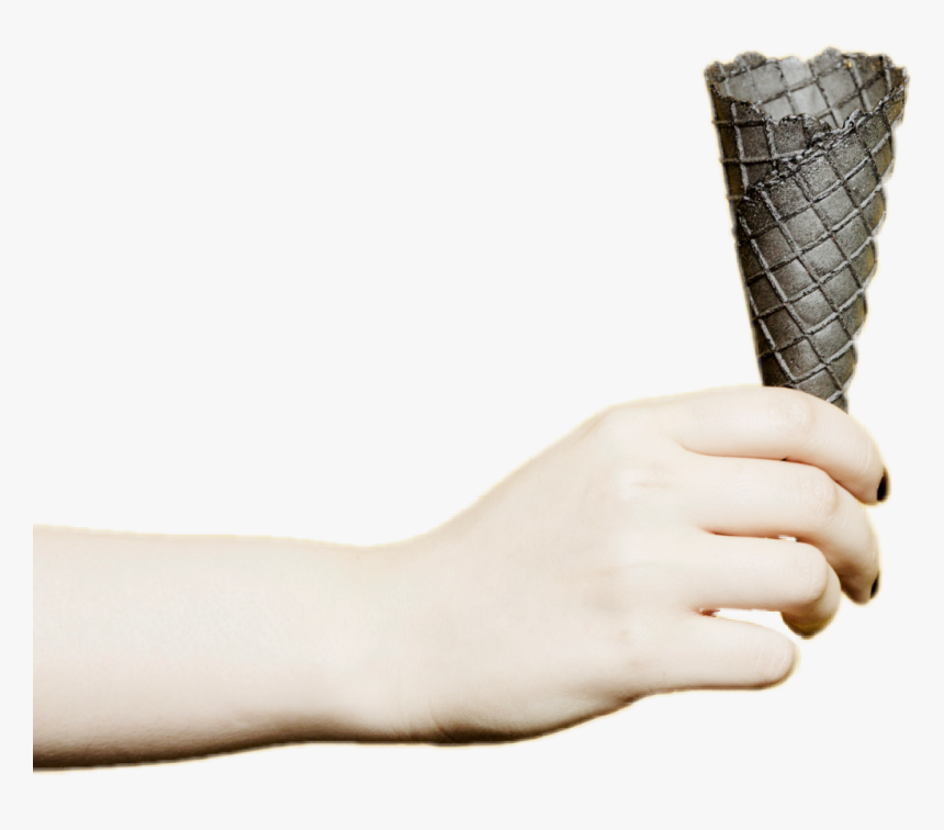 ##icecream #hand #cone #darkblack #red #picsart #effect - Net, HD Png ...