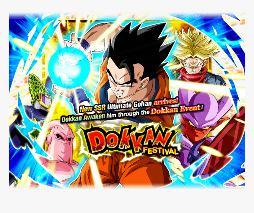 Transparent Gohan Png - Dokkan Battle Str Ultimate Gohan Banner, Png ...
