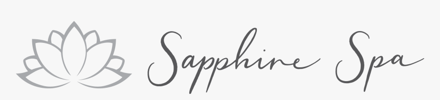 Sapphire Spa Logo & Lotus - Calligraphy, HD Png Download , Transparent ...