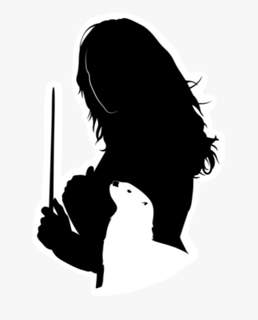 Transparent Patronus Png - Hermione Granger Silhouette, Png Download ...