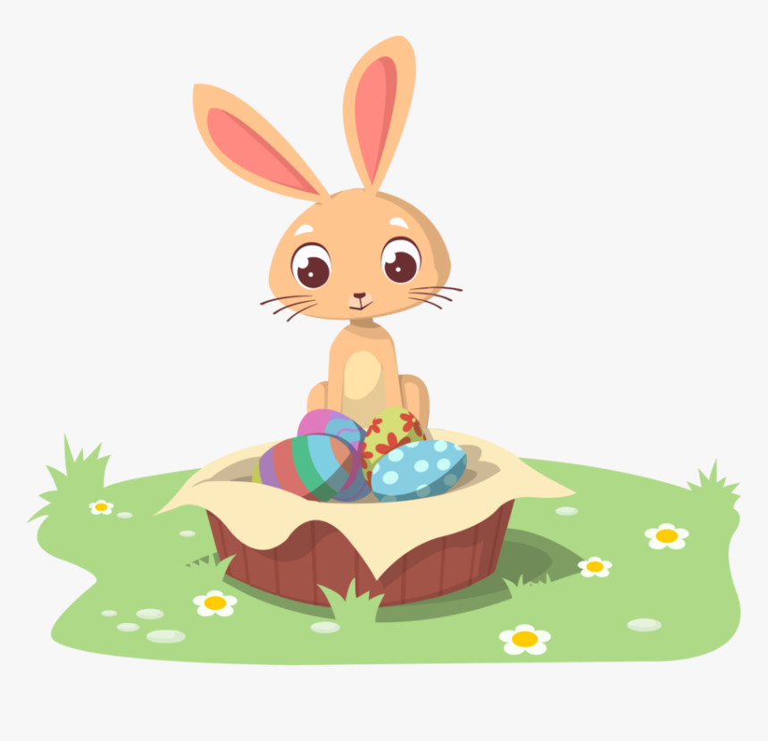 Cartoon,clip Art,rabbits And Bunny,graphics,easter - Transparent Easter ...