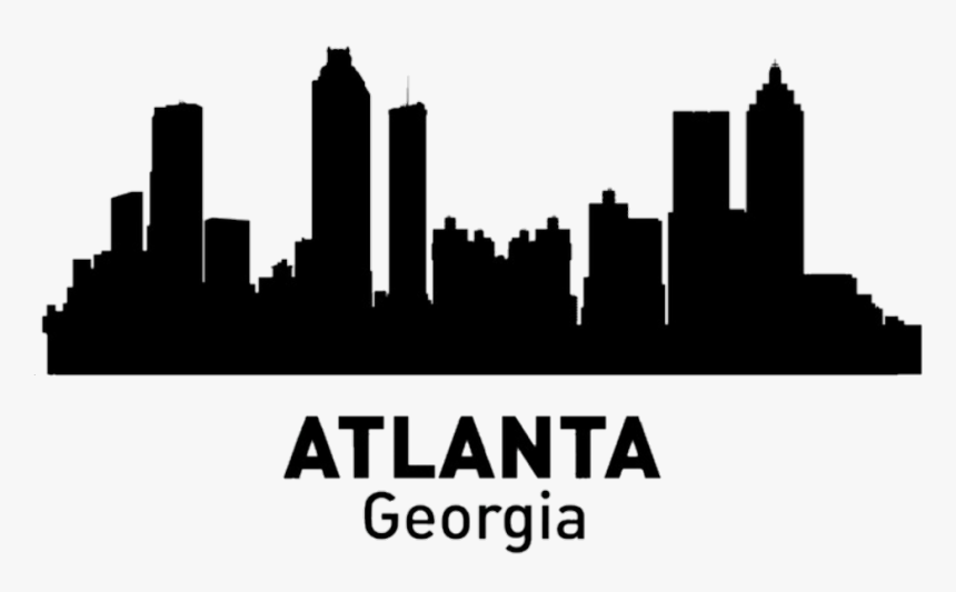 Transparent Atlanta Silhouette Png - Atlanta Skyline Black And White ...