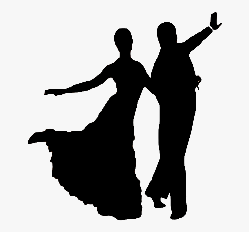 Transparent Salsa Dance Clipart - Ballroom Dancing Silhouettes Free, HD ...