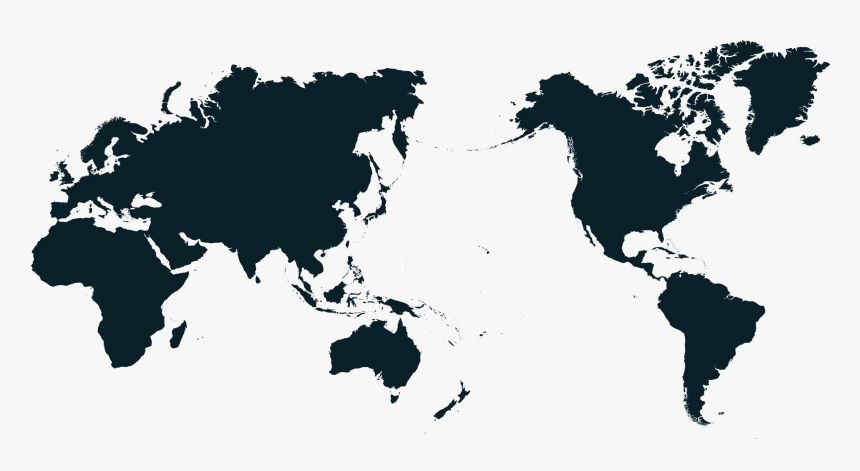 World Map Gray Color, HD Png Download , Transparent Png Image - PNGitem