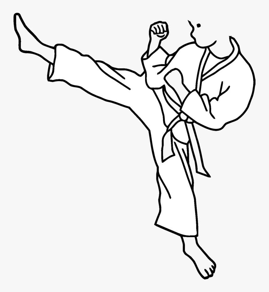 Girl Clipart Martial Arts - Transparent Karate Clip Art, HD Png ...