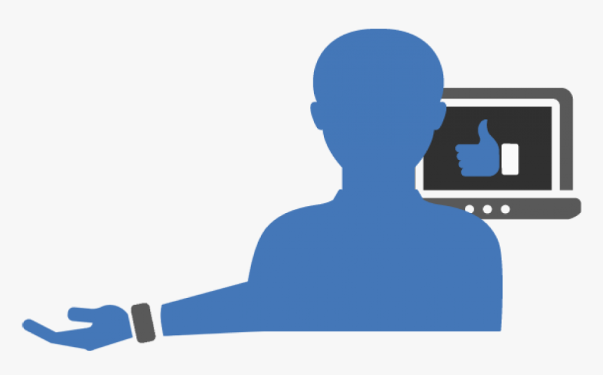 Facebook-cta - Silhouette, HD Png Download , Transparent Png Image ...