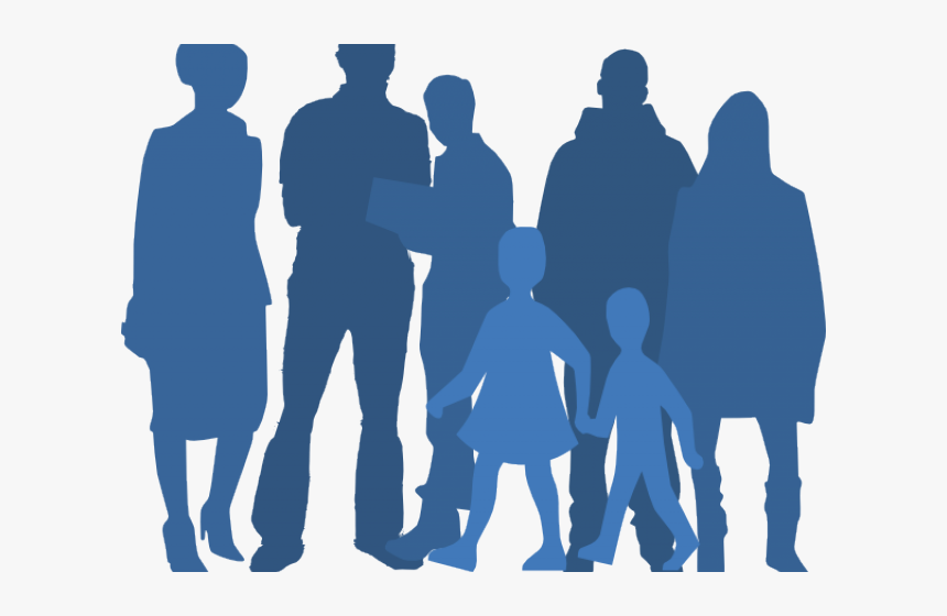 People Silhouette Blue Png, Transparent Png , Transparent Png Image ...