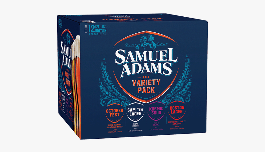 Samuel Adams Fall Variety - Samuel Adams Beer, HD Png Download ...