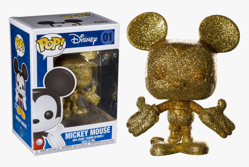 Mickey Mouse Gold Diamond Glitter Us Exclusive Pop - Funko Pop Mickey ...