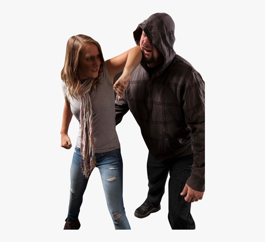 Woman Fighting Off Attacker With Krav Maga - Fun, HD Png Download ...