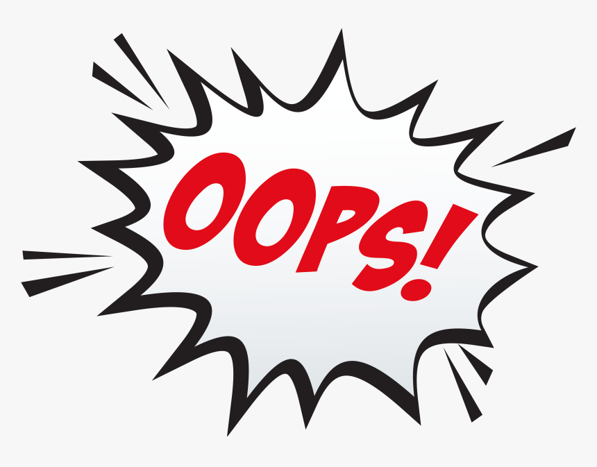 Oops Speech Balloon Transparent, HD Png Download , Transparent Png ...