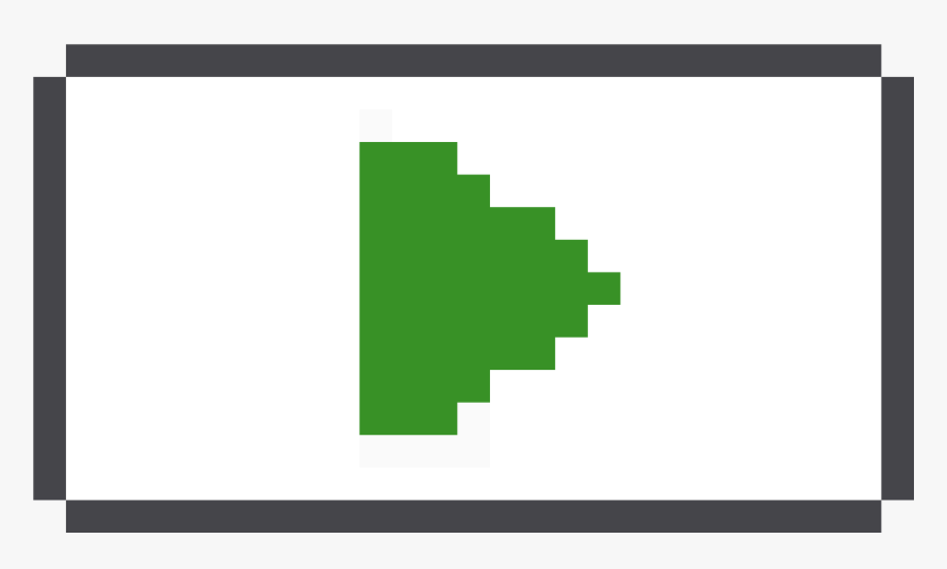 Play Button Pixel Art, HD Png Download , Transparent Png Image - PNGitem