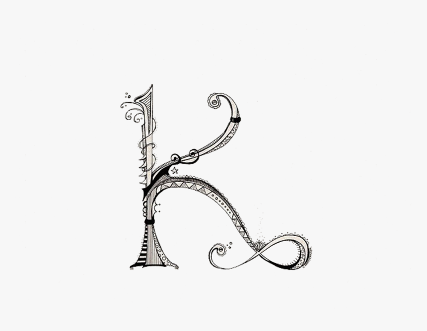 Letra Capitular Ornamentada K, HD Png Download , Transparent Png Image ...