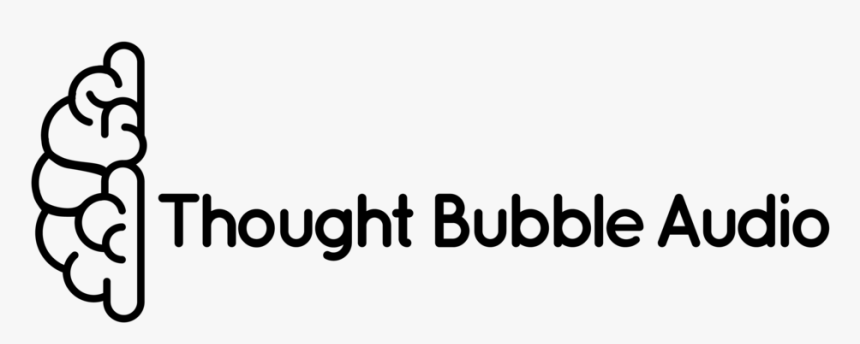 Thought Bubble Logo Horizontal Black - Monochrome, HD Png Download ...
