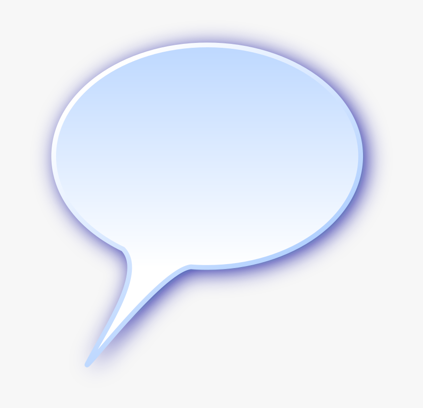 Blue Talk Bubble - Blue Speech Box No Background, HD Png Download ...