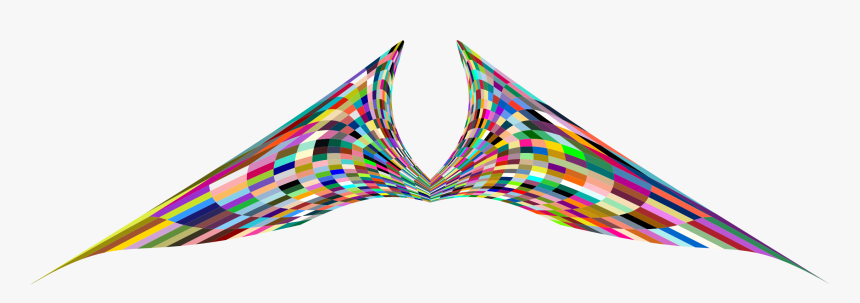 Colorful Geometric Angel Wings 2 Clip Arts - Wings Geometric Png ...