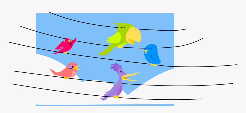Birds Music Notes Free Picture - Music Lines Bird Png, Transparent Png ...