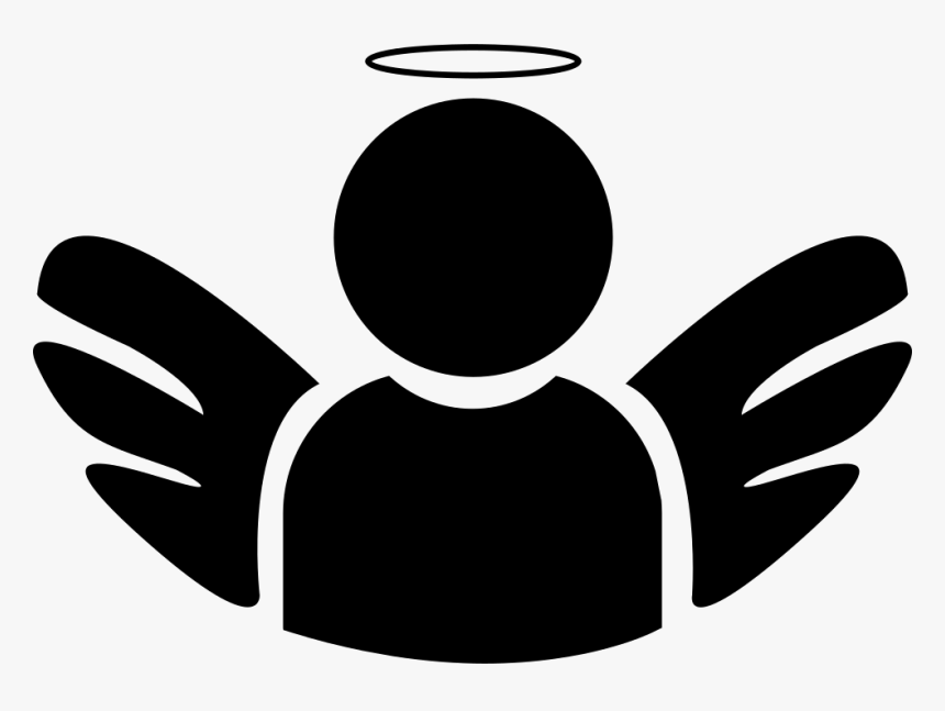 Angel With Wings And Halo - Angel Icon Png, Transparent Png ...