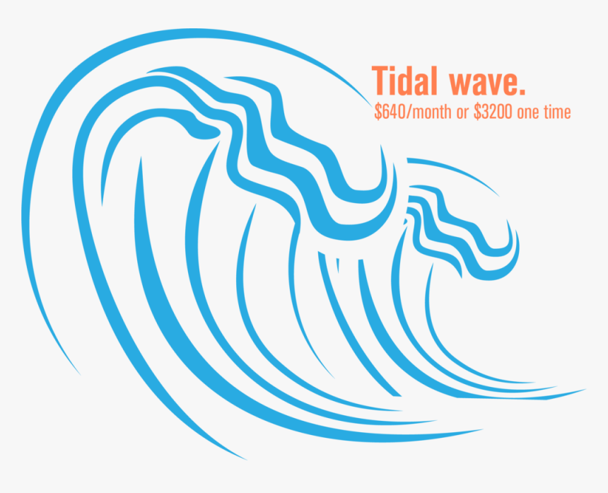 Tidal Wave - One Wave Vector, HD Png Download , Transparent Png Image ...