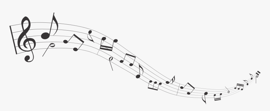 Line Art,angle,area - Staff Music Notes Transparent, HD Png Download ...