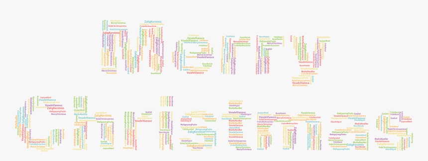 Merry Christmas Word Cloud No Background Clip Arts - Clear Background ...