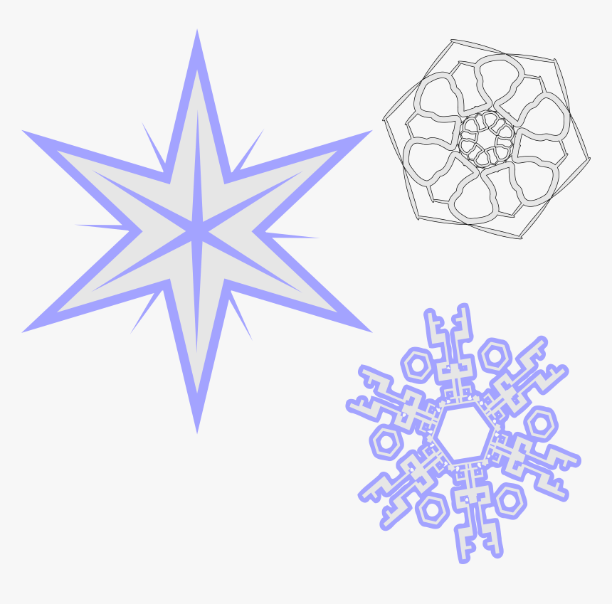 Clipart Collection Snowflakes Png - Clipart Star Transparent Background ...